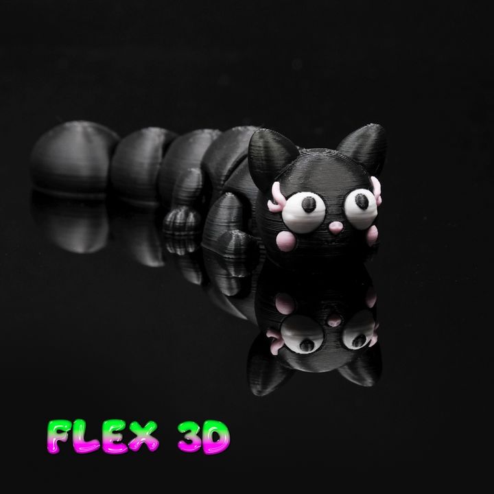 3D Printable Flex 3D Kitty Chunky by Flex 3D